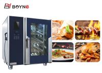 China Commercial Gas Combi Oven 10 GN 1/1 LCD 230V 20kW Baking Steam Convection for sale