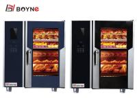 China Commercial Gas Combi Oven 10 GN 1/1 LCD 230V 20kW Baking Steam Convection for sale