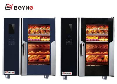 China Commercial Gas Combi Oven 10 GN 1/1 LCD 230V 20kW Baking Steam Convection for sale