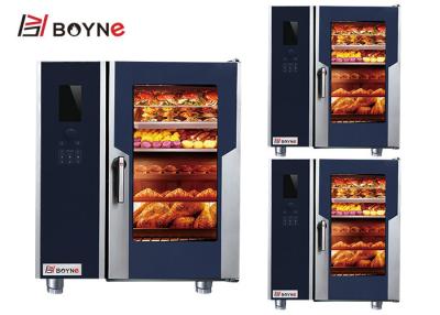 China Stainless Steel Electric Combi Oven 6 Tray 380V LCD Version with Injection for Commercial Kitchen for sale