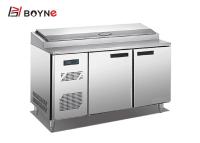China Stainless Steel Commercial Pizza Prep Counter Refrigerator 1500mm 2-8°C for sale