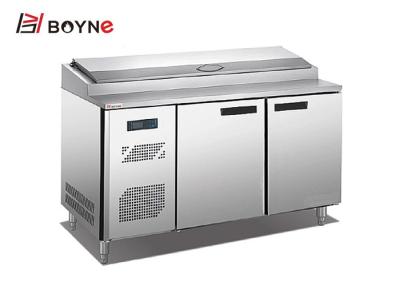 China Stainless Steel Commercial Pizza Prep Counter Refrigerator 1500mm 2-8°C for sale