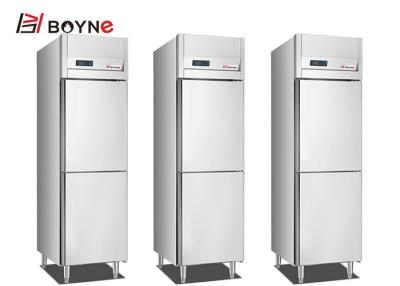 China Stainless Steel Commercial Bakery Trays Insert Cabinet Refrigerator 620mm 2 Half Door for sale