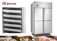 China Commercial Stainless Steel 4 Door Freezer Refrigerator Insert Trays Cabinet 1150mm Air Cooling for sale
