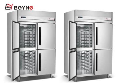 China Commercial Stainless Steel 4 Door Freezer Refrigerator Insert Trays Cabinet 1150mm Air Cooling for sale