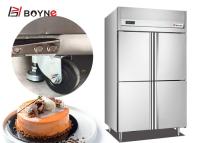 China Stainless Steel Vertical 4 Door Commercial Kitchen Bakery Trays Insert Refrigerator for sale