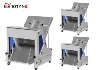 China Commercial Electric Bread Slicer 220V 0.55kW Stainless Steel Toast Cutting Machine for Bakery for sale