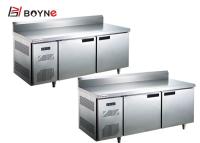 China Western Kitchen Workbench With Back Splash Cooling System Work Table for sale