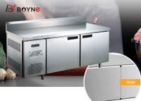 China Western Kitchen Workbench With Back Splash Cooling System Work Table for sale