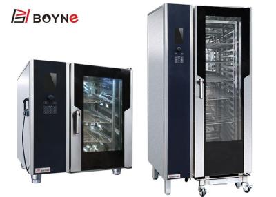 China Gas Commercial Combi Oven 10 Tray 304 Stainless Steel 910x820x1080mm 20kW 380V for sale