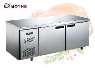 China Food Grade Kitchen Work Bench With Cabinet Thickness Steel For Restaurant for sale