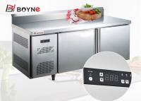 China Food Grade Kitchen Work Bench With Cabinet Thickness Steel For Restaurant for sale