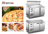 China Air Cooled Pizza Table Commercial Kitchen Equipment Pizza Work Table With Chiller for sale