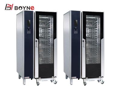 China Western Kitchen Commercial 20 Tray Combi Oven 380V Steam and Bake Electric Boiler for sale
