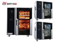 China 10 Tray Gas Combi Oven LCD Version For Canteen Kitchen Commercial Use for sale