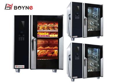 China 10 Tray Gas Combi Oven LCD Version For Canteen Kitchen Commercial Use for sale