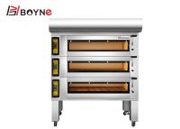 China 22.65kw Floor type Commercial Bakery Oven Three Deck 9 Plate for sale