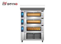 China 6 Plate Commercial Bakery Kitchen Equipment 3 Deck Oven LCD Intelligent Control for sale