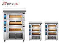 China 6 Plate Commercial Bakery Kitchen Equipment 3 Deck Oven LCD Intelligent Control for sale
