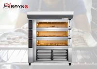 China SS304 Commercial 9 Tray Electric Bakery Oven 380V 22.65KW 3 Deck High Temperature for sale