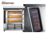 China Digital Tube Heating SS Touch Screen Baking Oven 3 Deck 6 Trays for sale