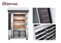 China Digital Tube Heating SS Touch Screen Baking Oven 3 Deck 6 Trays for sale