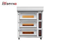 China 16.65kW 380V Commercial Electric Oven Three Deck Six Trays Stainless Steel Bakery Equipment for sale