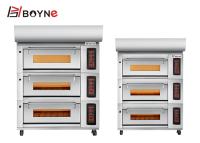 China Touch Screen Commercial Bakery Kitchen Equipment Three Deck Nine Trays Bakery Oven for sale