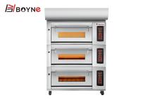 China Stainless Steel Commercial Bakery Kitchen Equipment Three Deck Oven for sale