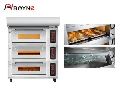 China Stainless Steel Commercial Bakery Kitchen Equipment Three Deck Oven for sale