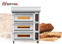 China 3 Deck 9 Tray Gas Commercial Bakery Oven For Bread for sale