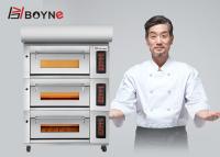 China 3 Deck 9 Tray Gas Commercial Bakery Oven For Bread for sale