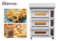 China 3 Deck 9 Tray Gas Commercial Bakery Oven For Bread for sale