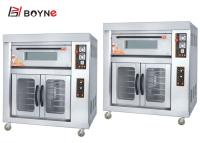 China Commercial Bakery Equipment One Layer Two Trays Gas Bakery Oven With Proofer for sale