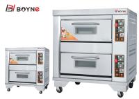 China Gas Bread Bakery Deck Oven Two Tray Commercial Baking Oven 6.8kW 400°C for sale