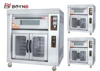 China 6.8kW Stainless Steel Single Deck Electric Oven 6 Trays Proofer 920x700x1100mm for sale