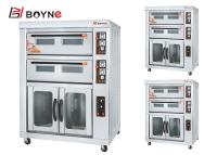 China 6.8kW Stainless Steel Single Deck Electric Oven 6 Trays Proofer 920x700x1100mm for sale