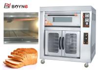 China 6.8kW Stainless Steel Single Deck Electric Oven 6 Trays Proofer 920x700x1100mm for sale