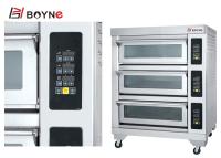 China Commercial Three Layer Six Trays Deck Oven 380V 19.8kW Electric Bakery Oven for sale