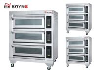 China Commercial Three Layer Six Trays Deck Oven 380V 19.8kW Electric Bakery Oven for sale