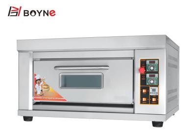 China Commercial Electric One Tray Bakery Deck Oven 4.8kW 220V Mechanical Timer 300°C for sale