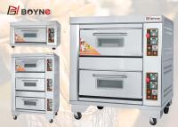 China Commercial Two Deck Four Tray 13.2kw Electric Bakery Deck Oven 380V 500x600mm for sale