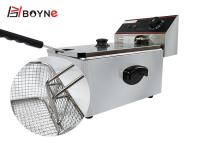 China Commercial 6L Single Tank Electric Deep Fryer 6000W 220V Stainless Steel for sale