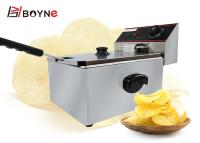 China Commercial 6L Single Tank Electric Deep Fryer 6000W 220V Stainless Steel for sale