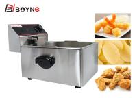 China Commercial 6L Single Tank Electric Deep Fryer 6000W 220V Stainless Steel for sale