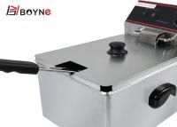 China Commercial Electric Deep Fryer 6L Single Tank 220V 2500W Stainless Steel for Restaurant for sale