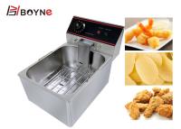 China Commercial Electric Deep Fryer 6L Single Tank 220V 2500W Stainless Steel for Restaurant for sale