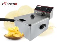 China Commercial Electric Deep Fryer 6L Single Tank 220V 2500W Stainless Steel for Restaurant for sale