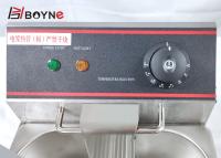 China Commercial Stainless Steel Electric Fryer 6L 2500W Single Tank Single Basket for Fast Food for sale