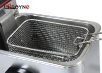 China Commercial Electric Fryer 4L Stainless Steel 2500W 220V for Fast Food Snacks for sale
